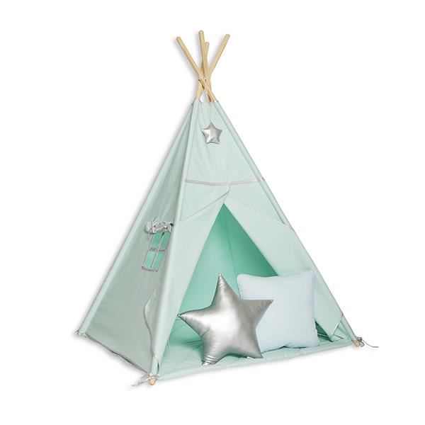 Tente Tipi + Tapis + Coussins - Silver Mint - Cdiscount Jeux - Jouets