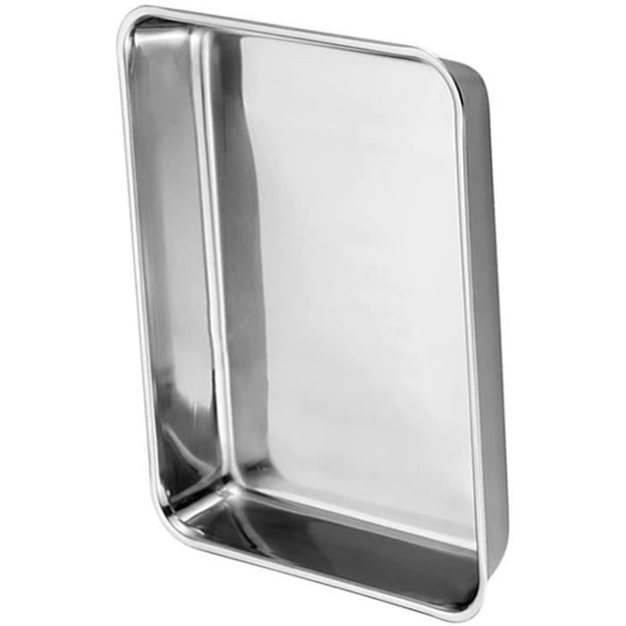 Plateau-Assiette de Cuisine Inox Service de Repas-Boisson Plateau Inox ...