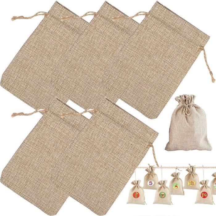 Jute Sac Cadeau Avec Cordon Sacs Rangement En Jute Sacs En Jute Avec ...