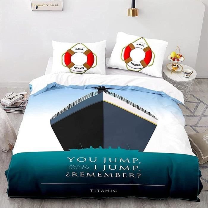 Titanic Parure de lit Titanic - Housse de couette pour adulte - Housse ...