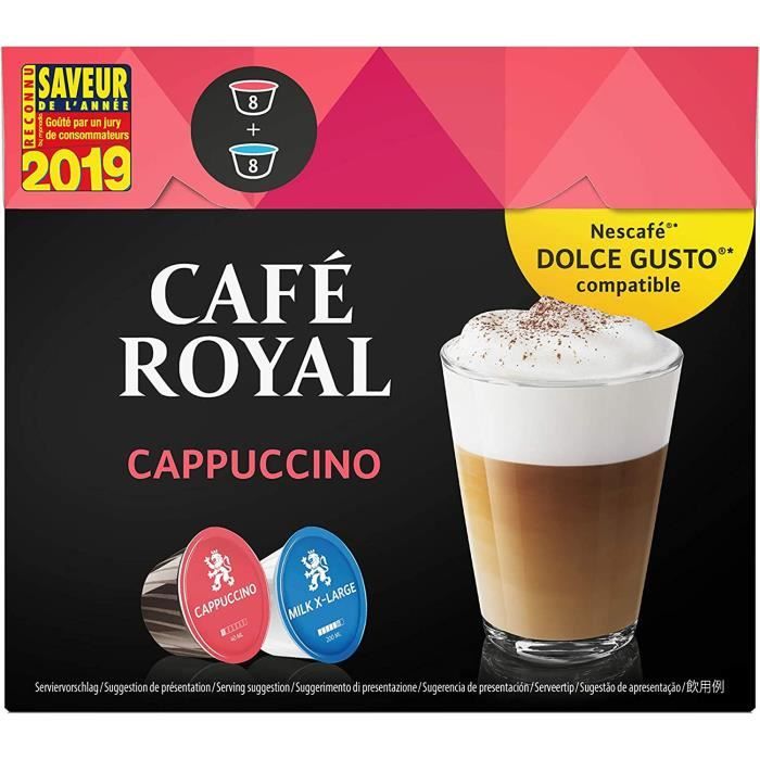 CAFE ROYAL - Cappuccino Café capsules Compatibles Dolce Gusto - boite ...