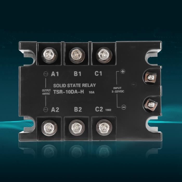 Cikonielf Relais statique triphasé SSR triphasé, SSR DC-AC Durable ...