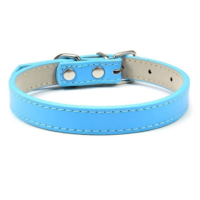 Pet Neck Ring PU Adjusted Dogs Collar Neck Strap Ring Puppy Cat Collar ...