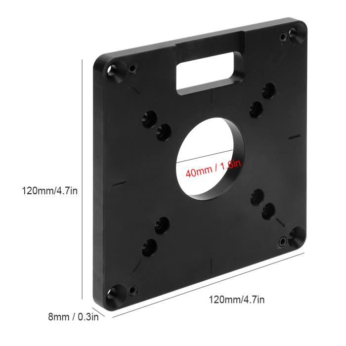 Plaque de base de toupie - DUOKON - Haute précision - Aluminium 6061 ...