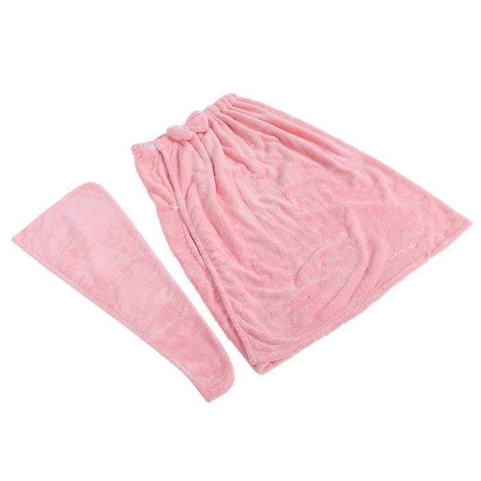 EBTOOLS Wrap de bain Serviette de bain Wrap Coral Fleece Spa Femmes ...