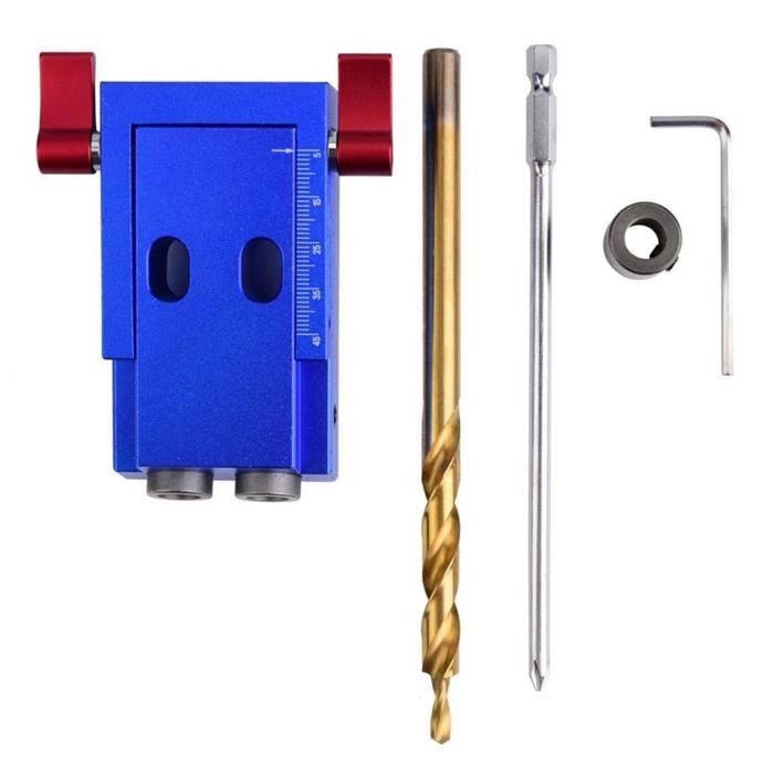 Pocket Slant Hole Locator, Jig Step Drill Bit Set Set Dowel Hole ...
