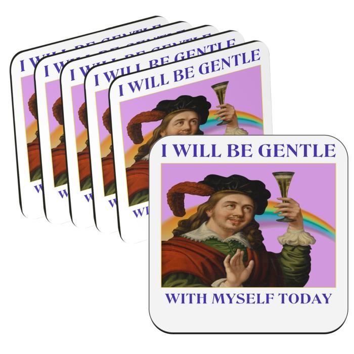 Sous Verre Liège (Lot de 6) Be Gentle Collage Vintage Illustration Art ...