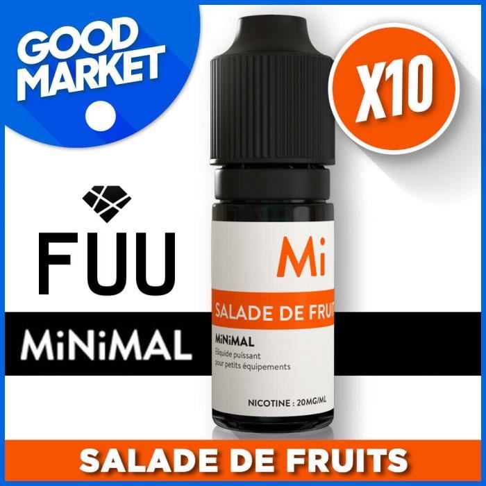 SALADE DE FRUITS 20MG MINIMAL FUU 10 X 10 ML LOT E-LIQUIDE ...