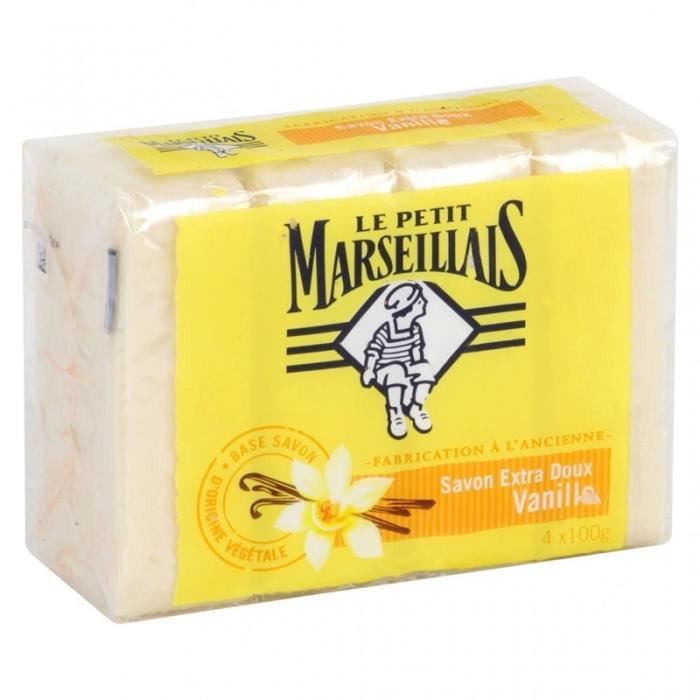 Savon Extra Doux Vanille - Le Petit Marseillais - Lot de 32 savons de ...