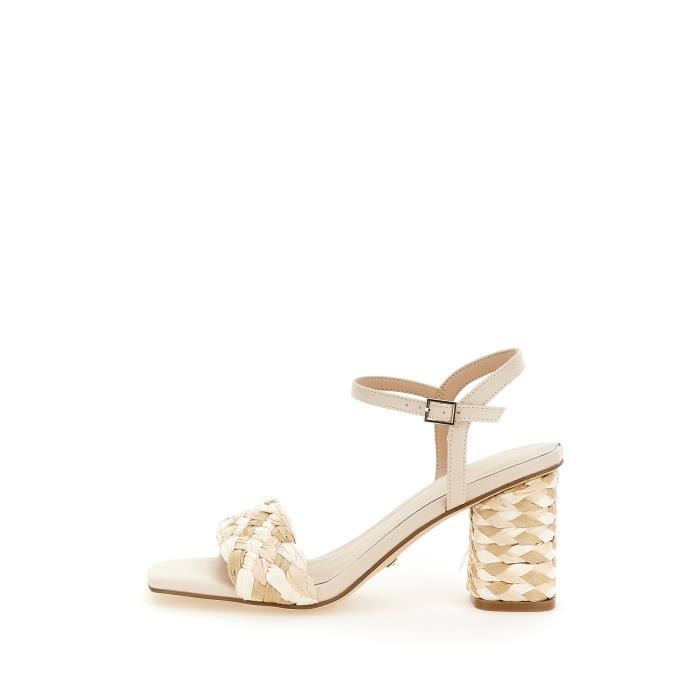 Sandales à talon polyuréthane femme Guess Cadante - tan - 39 Tan ...