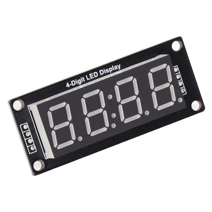 SALALIS Module Afficheur LED 4 Chiffres 7 Segments Horloge Digital avec ...