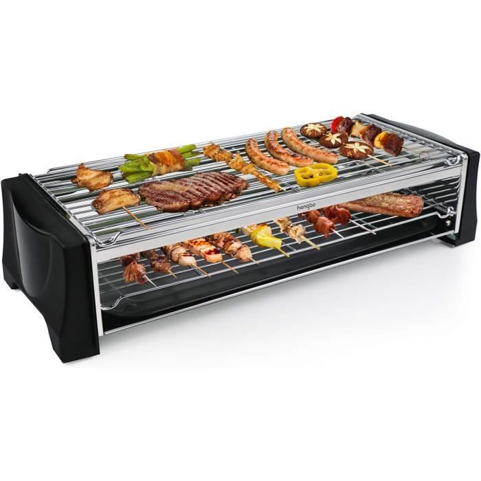 Barbecue Electrique De Table, Bbq Electrique Sans Fumée Avec Espace ...