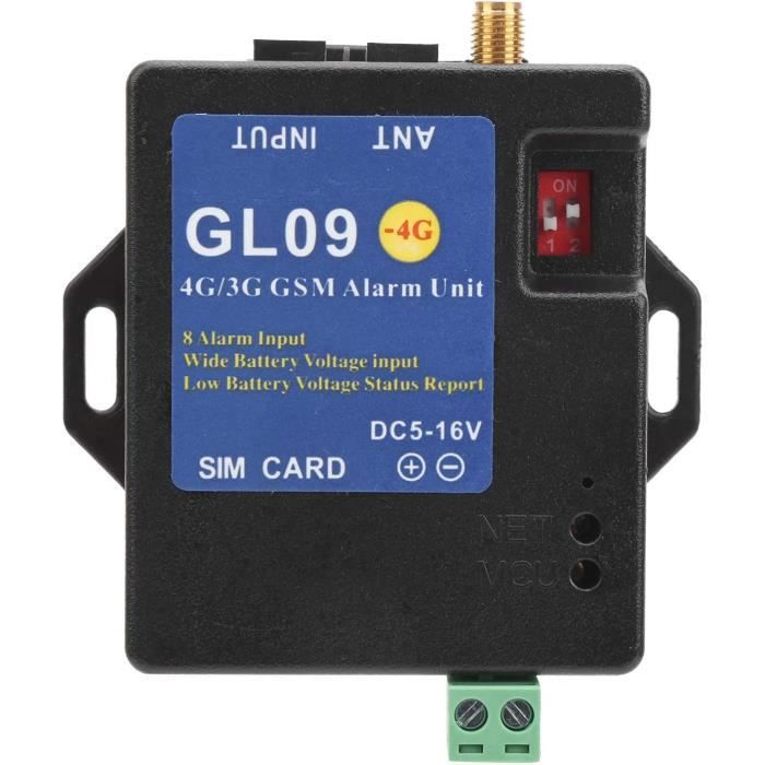 Système d'alarme GSM GL09 4G / 3G / GSM 8CH - SONEW - Détection de mouvements - 8 zones ...