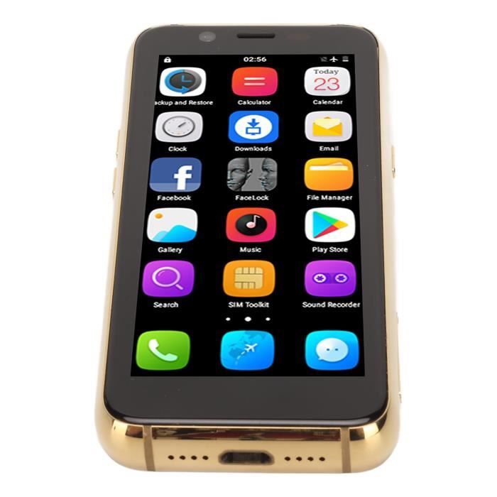 TMISHION Mini smartphone 8 MP Mini Smartphone 3 Go 32 Go Reconnaissance ...