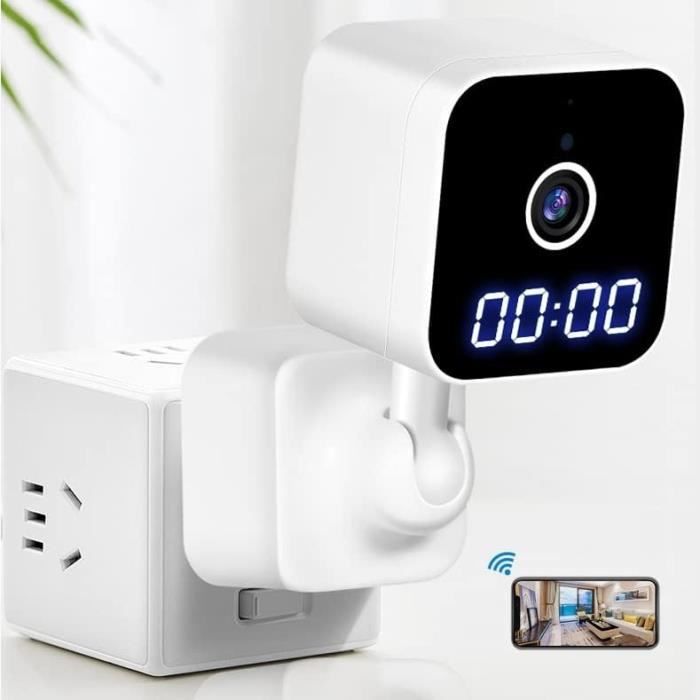 Tuya Smart Socket Caméra De Sécurité À Domicile,1080P Wifi Horloge Ip ...