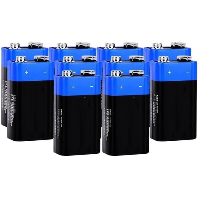 Pile 9V Cube Pile 6F22 Carré Laminée Télécommande Microphone Multimètre ...