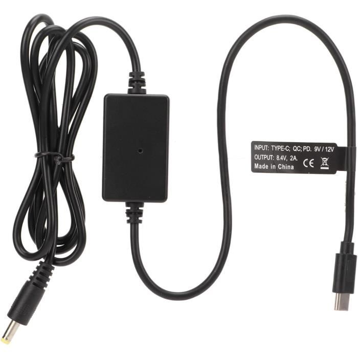 Câble D'Alimentation Usb C Vers Dc 8,4 V, 1,36 M De Longueur 9 V 12 V ...