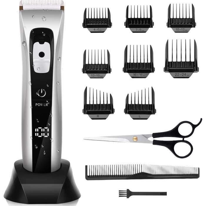 Tondeuse Cheveux Hommes Sans Fil Professionnelle Tondeuse À Cheveux Électrique Lame En Céramique ...