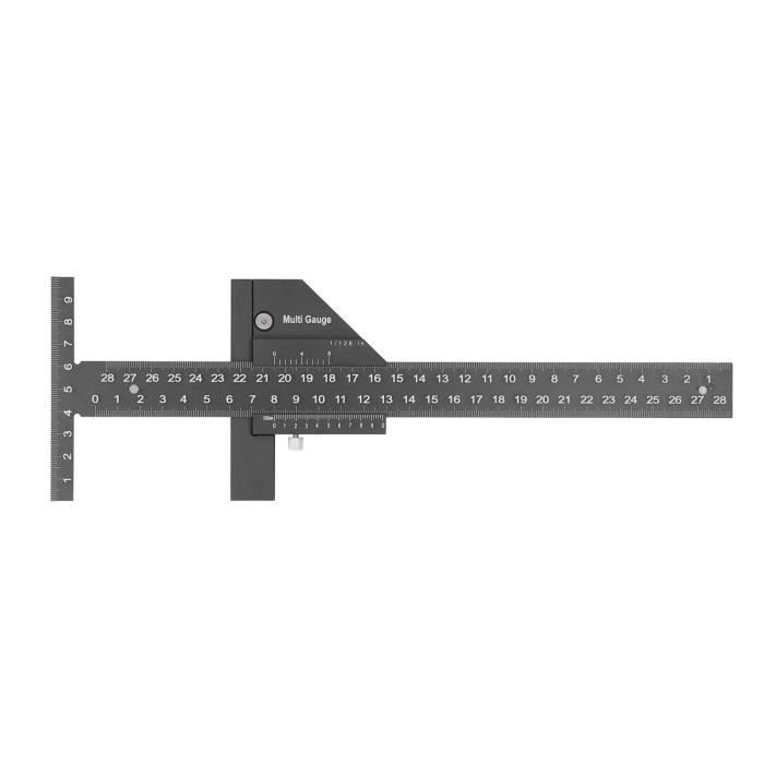 Règle T Bois ZJCHAO - Outil de mesure pour menuisier - 0-280mm ...