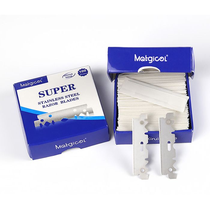 Lame de rasoir simple face pour hommes,rasage de sécurité,rasoir manuel ...