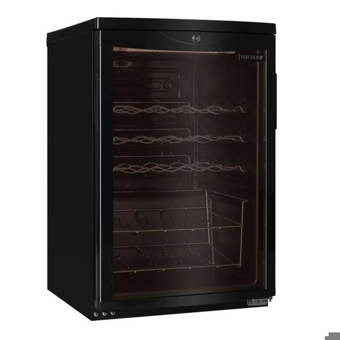 Réfrigérateur à vin ventilé 85 Litres, 22 bouteilles 750 ml, noir, 165 ...