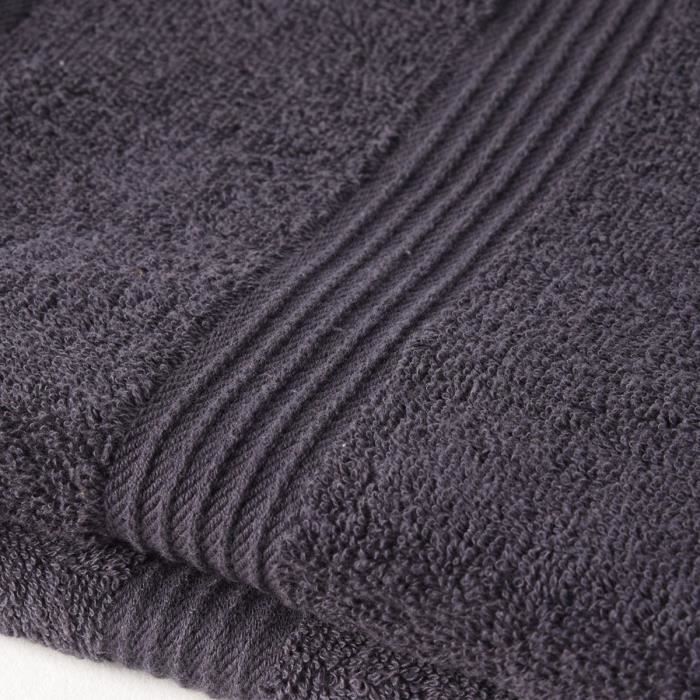 TODAY Essential - Lot de 2 serviettes de toilette 50x90 cm 100% Coton ...