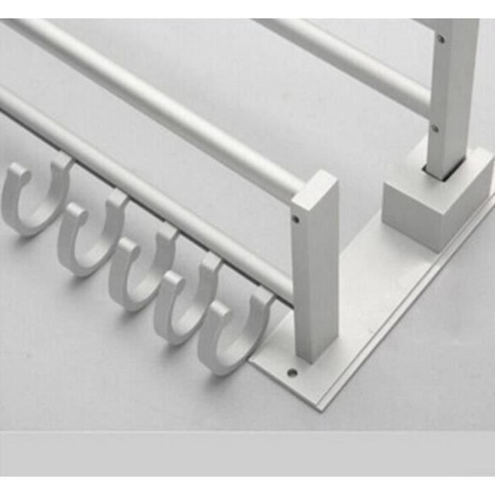 40cm Aluminium Etagere de douche murale Porte serviette/manteau salle ... 40cm Aluminium Etagere de douche murale Porte serviette/manteau salle ...