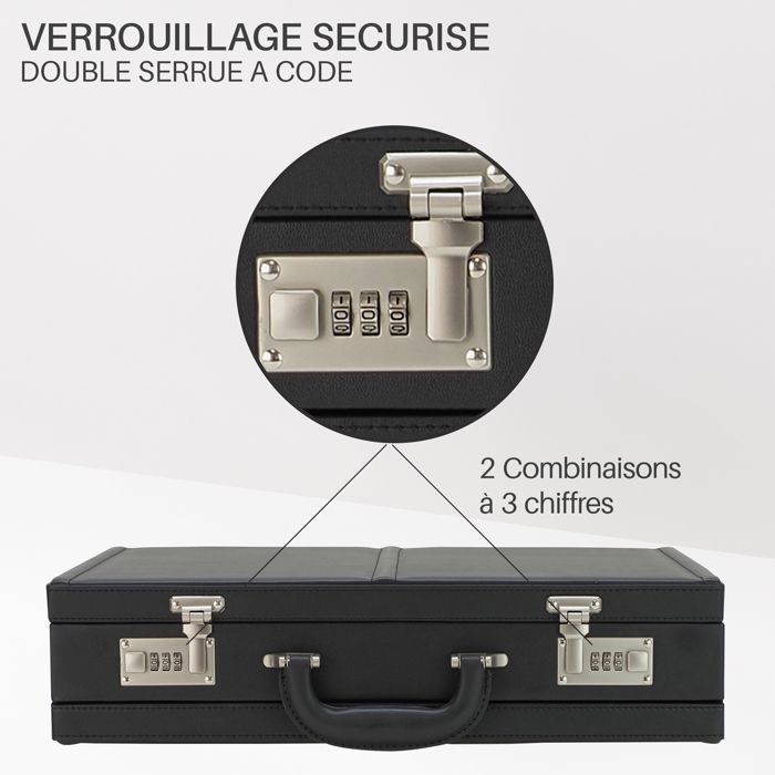Malette Attaché-case Monolith 41350MN avec Serrure à code et Base ...