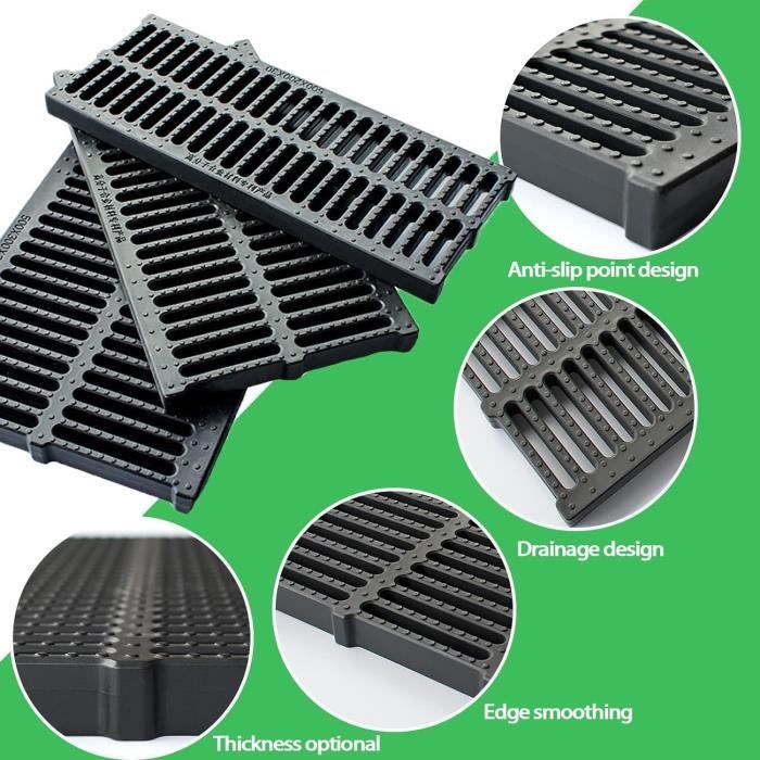 Caniveau Exterieur Grille de Drainage, Grille Caniveau, Systèmes De ...