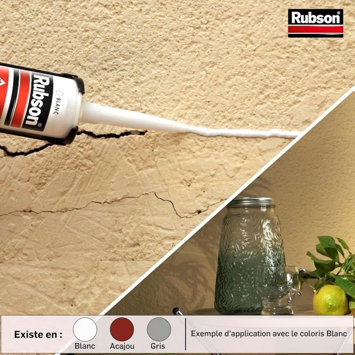Mastic Maison Acrylique Murs & Fenêtres (lot de 2 cartouches de 280 ml ...