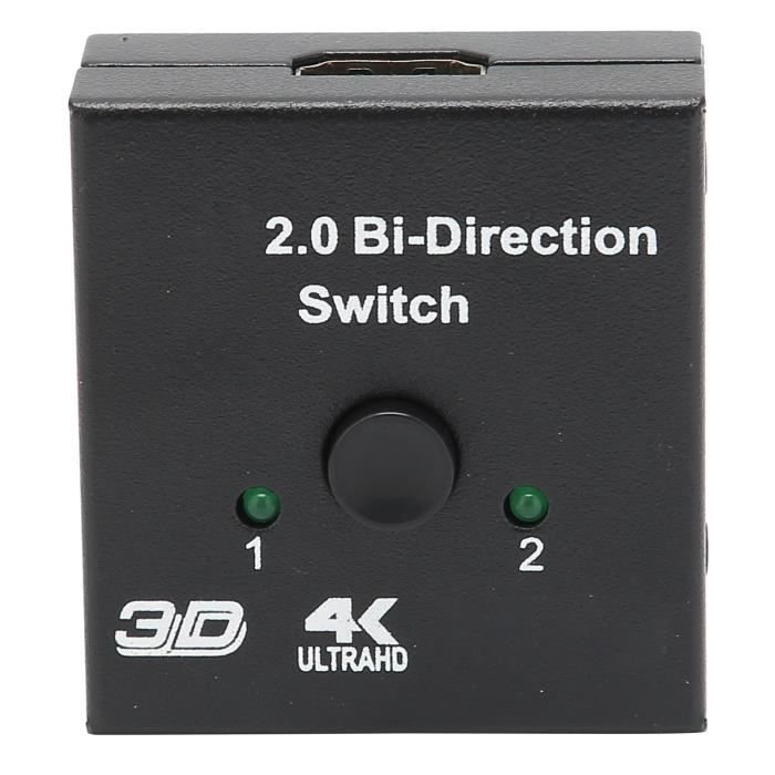 Commutateur bidirectionnel HDMI - ZJCHAO - 4K - 2 Ports - Transmission ...