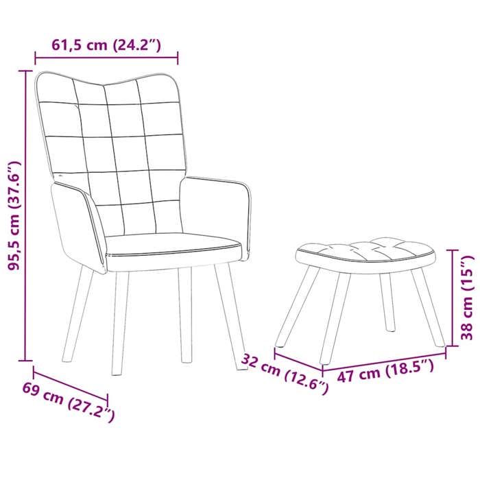 "Promo 2026" Fauteuil relax 61,5x69x95,5 cm - Canapé Simple - Tissu ...