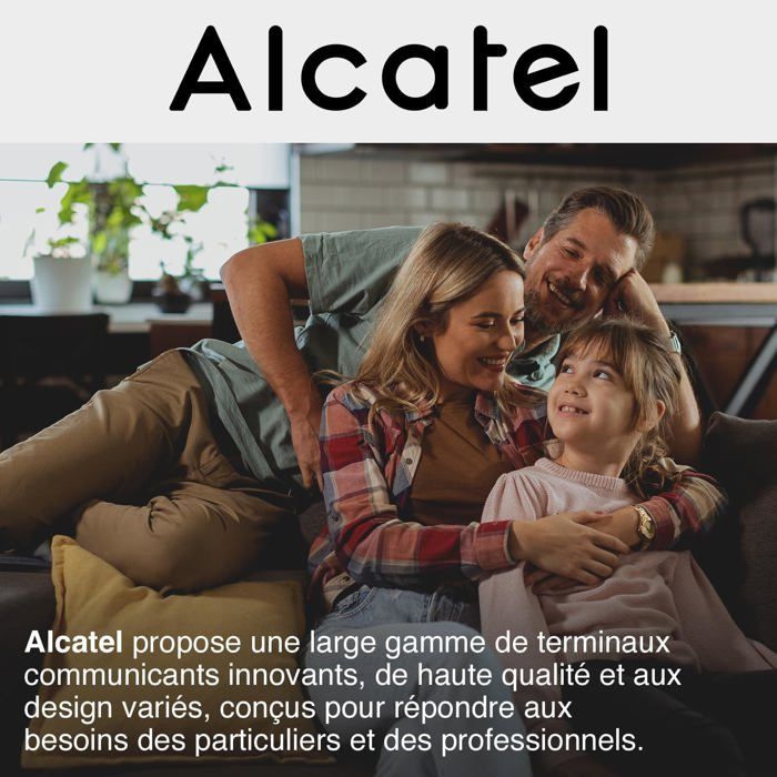Téléphone fixe sans fil DECT avec répondeur - SWROSE -ALCATEL FX990 ...