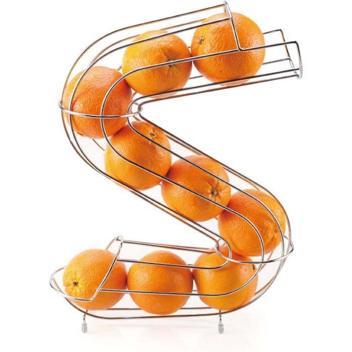 Corbeille à Fruits en Forme de S Distributeur D'oranges Spirale Métal ...