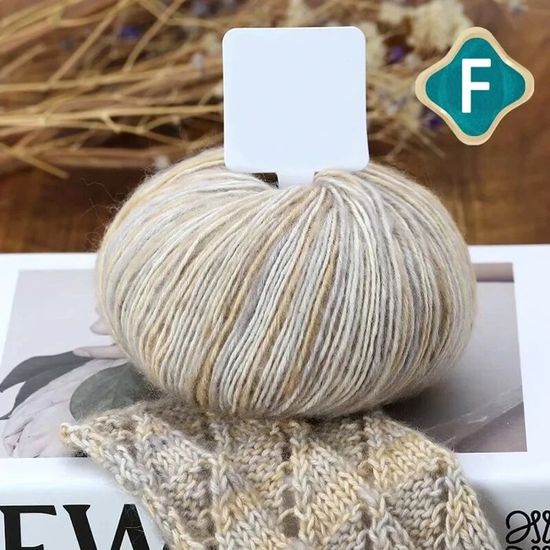 Pelote de fil de coton peigné au crochet,50g par pelote,laine de lait douce pour bébé,écharpe ...