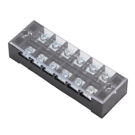 Duokon bornier combiné 50pcs bornier ABS Shell 25A bonne conductivité ...