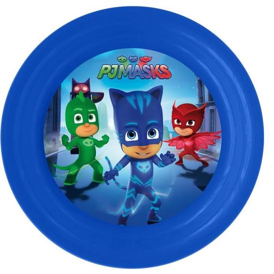 PYJAMASQUES Assiette Plate - Ø20 cm - Bleu - Cdiscount Jeux - Jouets