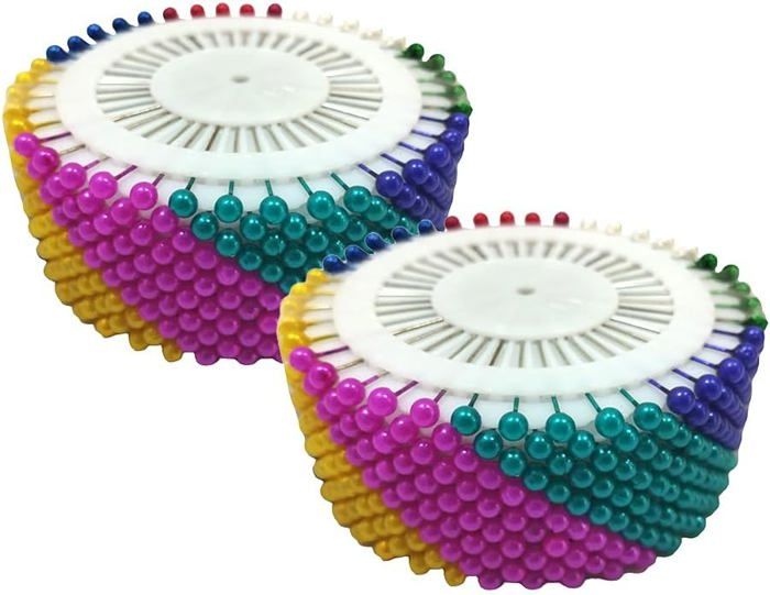 Lot De 960 Épingles À Tête Ronde, Épingles Avec Tête En Boule Colorée ...