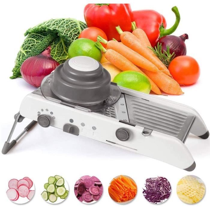 Mandoline De Cuisine Trancheuse Mandoline 6 en 1 Multifonction ...