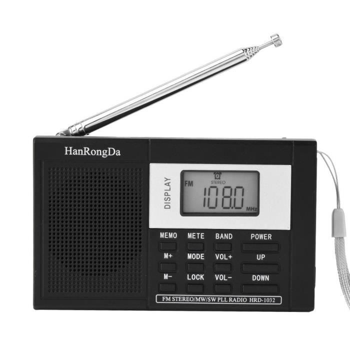 Mini radio portative FM à haute sensibilité de CC Radio 5V ABS Portable ...