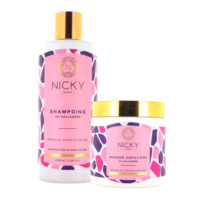 Nicky Paris - Lot Shampoing et Masque au Collagène - - Cdiscount ...