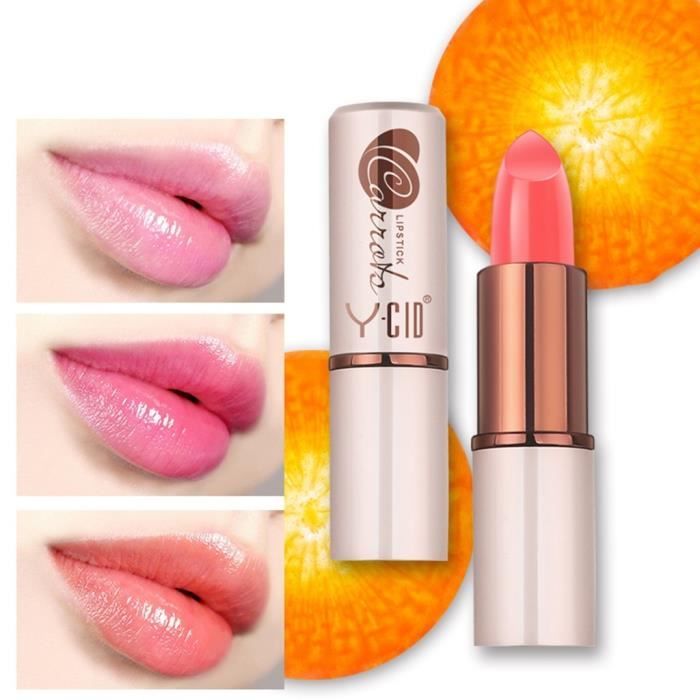 Rouge à lèvres Rouge à lèvres hydratant à changement de couleur à ...