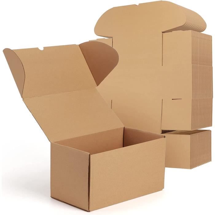 Boîte en Carton 28x15,3x15,3 cm, Lot de 20 Boites Carton d'Expédition ...