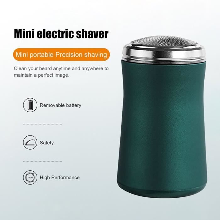 (Green Shaver)Mini rasoir électrique étanche Portable avec chargeur USB ...