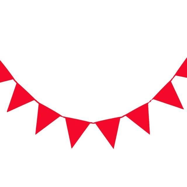 Rouge - 100 Drapeaux De Banderoles Blanches En Tissu Soie, 40m ...