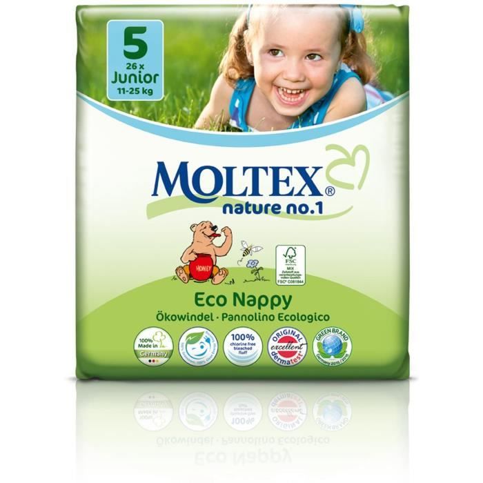 Couches Jetables - Couches Eco 11 - 25 kg Junior - 32 couches ...