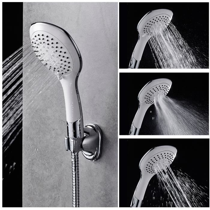 Auralum Pommeau de Douche Murale Douchette à Main en Plastique pour ...
