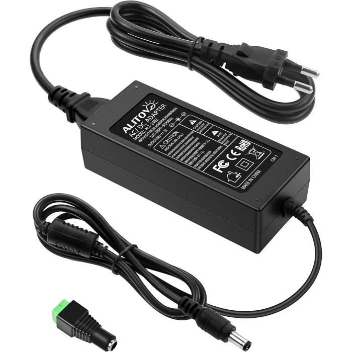 Alimentation 24V 2A 48W Adaptateur Ac-Dc Convertisseur 24V 2A 2000Ma 1 ...