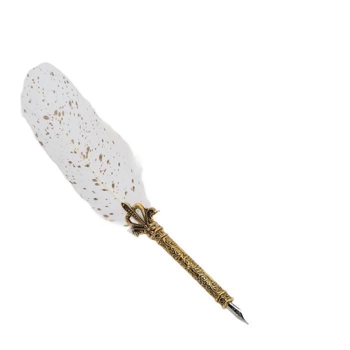 Drfeify stylo plume plume Stylo Plume Texture Douce Alliage de Zinc ...