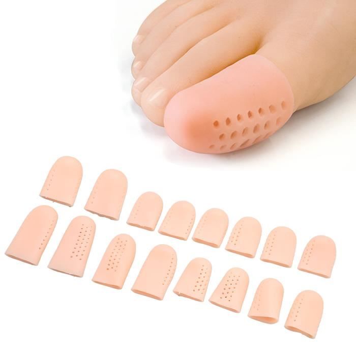 Drfeify couvre-doigts en silicone Doigt en silicone Conception de trou ...